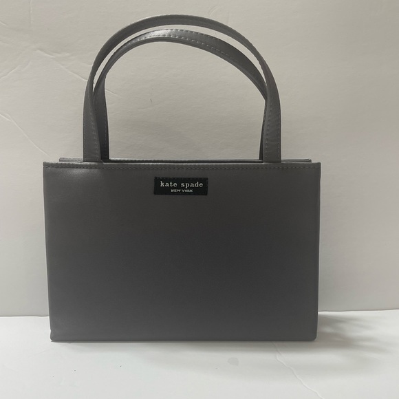 kate spade | Bags | Kate Spade Grey Logo Handbag | Poshmark